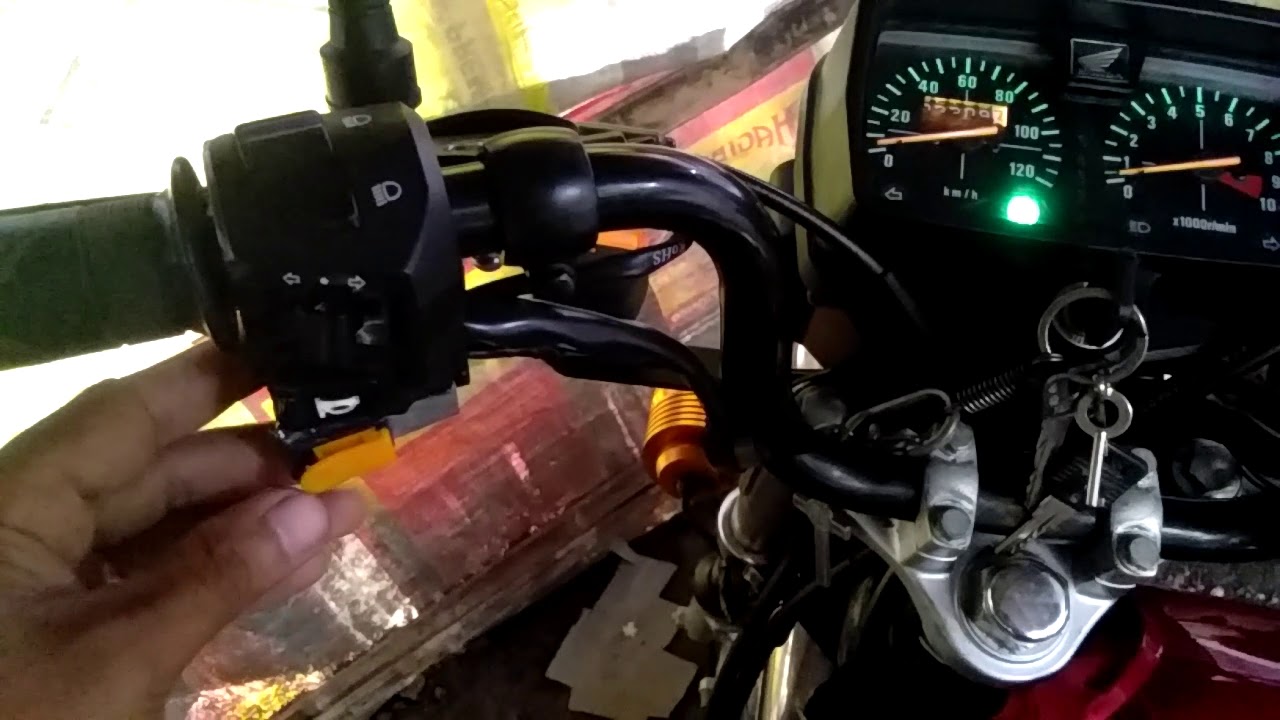 Installing passing light in tmx 125 alpha - YouTube