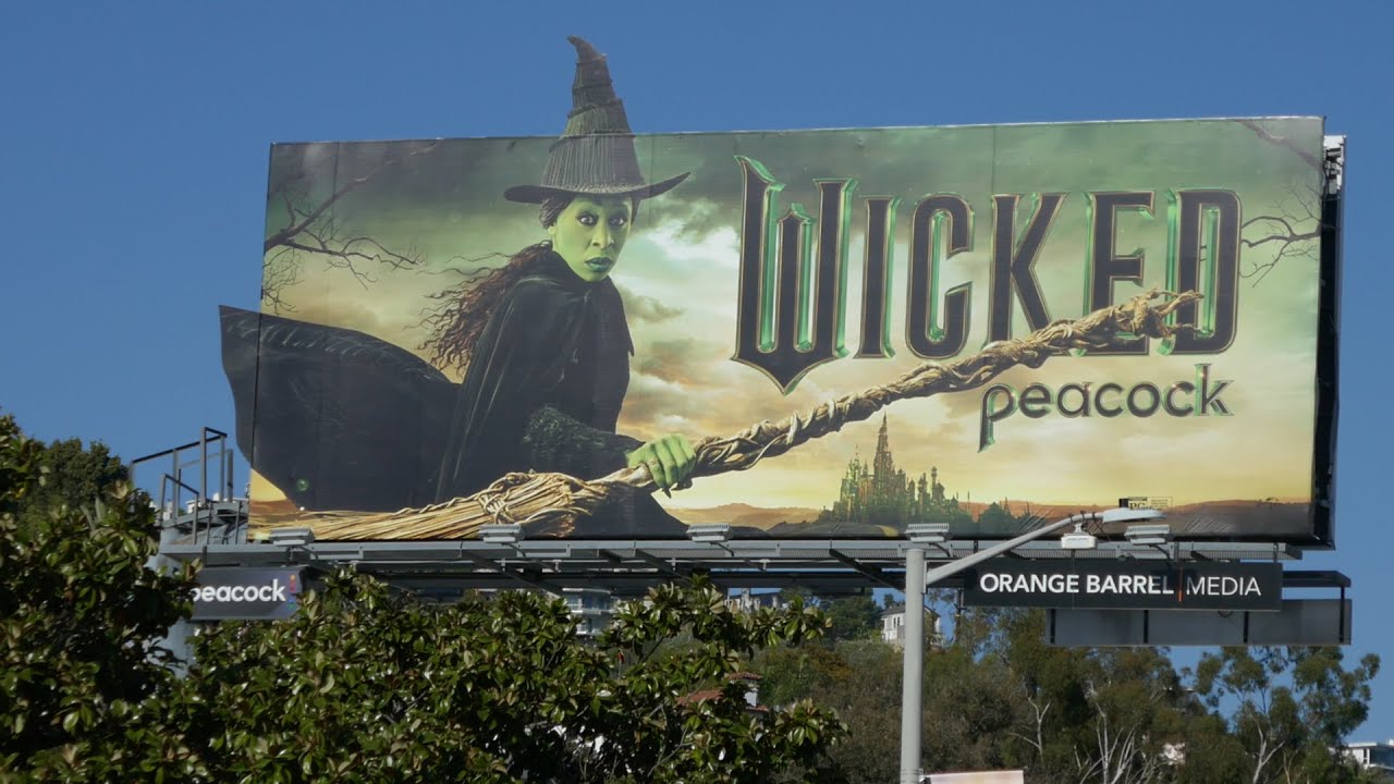 Cynthia Erivo Ariana Grande Wicked Billboards Peacock Streaming Sunset ...