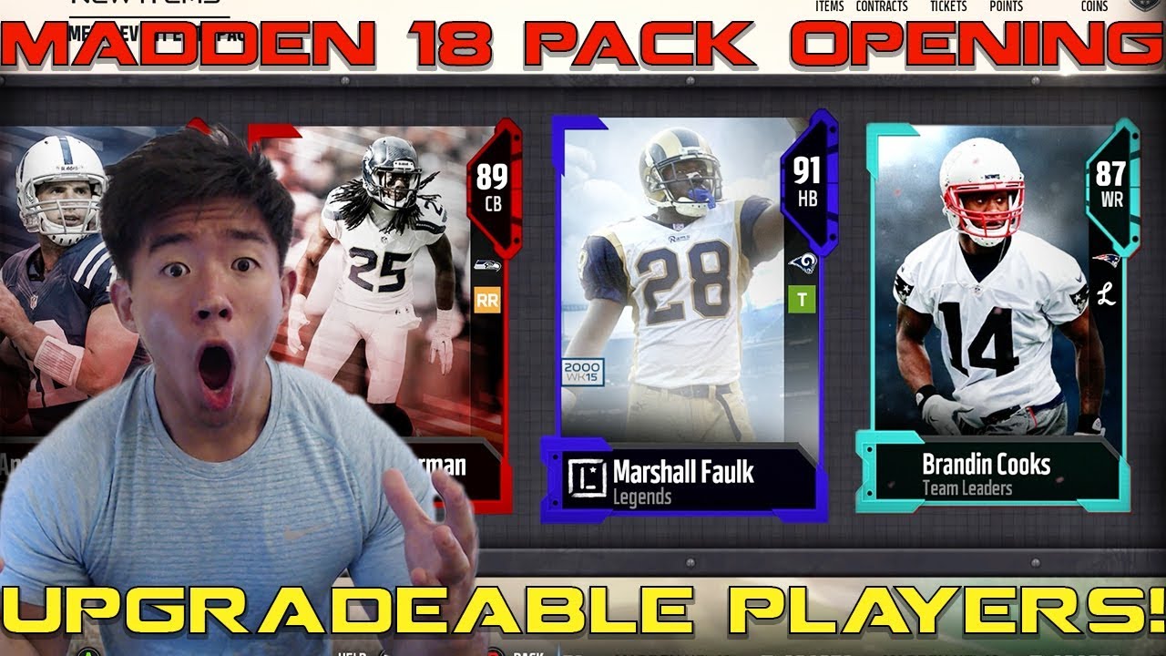 MADDEN 18 PACK OPENING! EVERY TEAM LEADER! LEGENDS! MADDEN 18 ULTIMATE ...