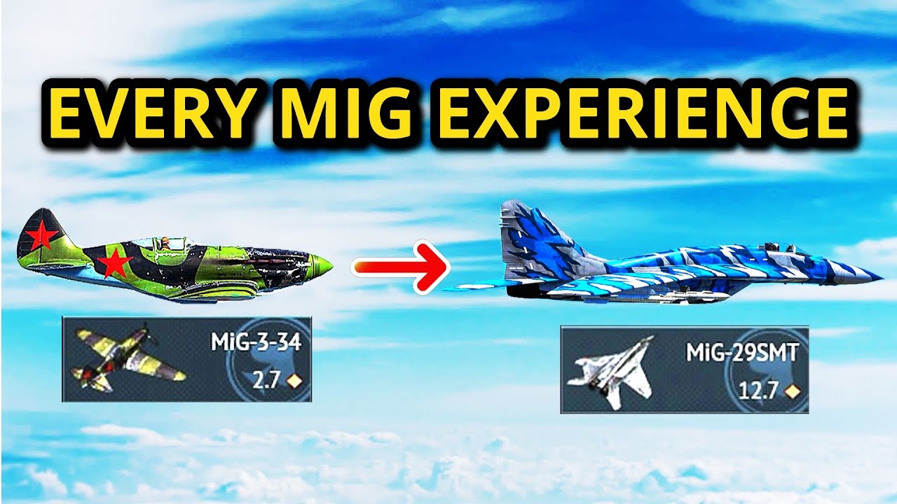 1 KILL WITH EVERY MIG EXPERIENCE (from Low tier to Top tier) - YouTube