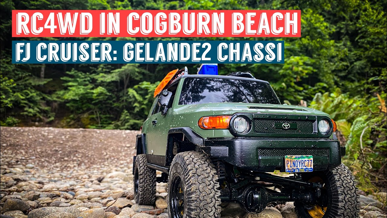 RC4WD GELANDE 2 WITH FJ CRUSER BODY WITH MY NQD BOAT - YouTube
