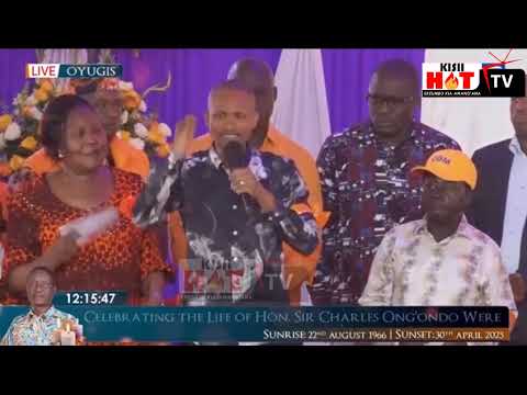 MP Ong'ondo Were's sons Boyd and Proctor EXCITE mourners with eloquent tribute to their departed dad
