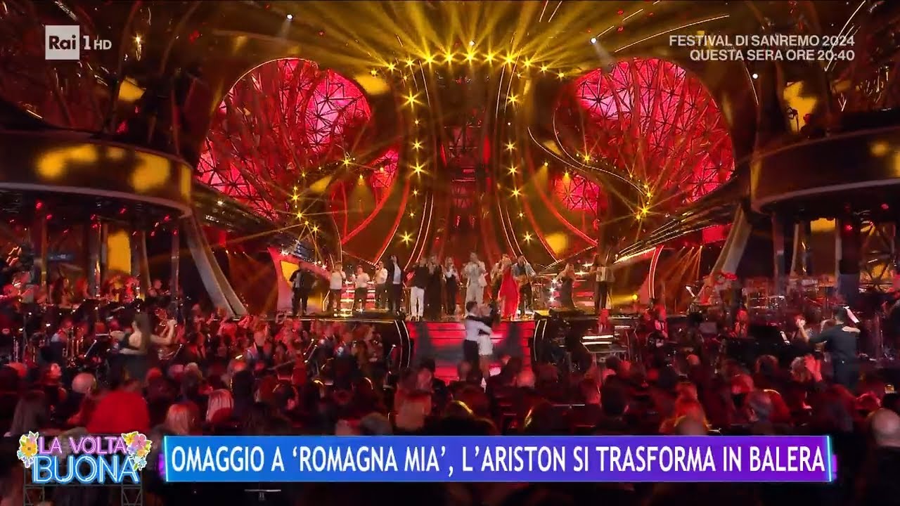 Omaggio a "Romagna Mia", l'Ariston si trasforma in balera - La Volta ...