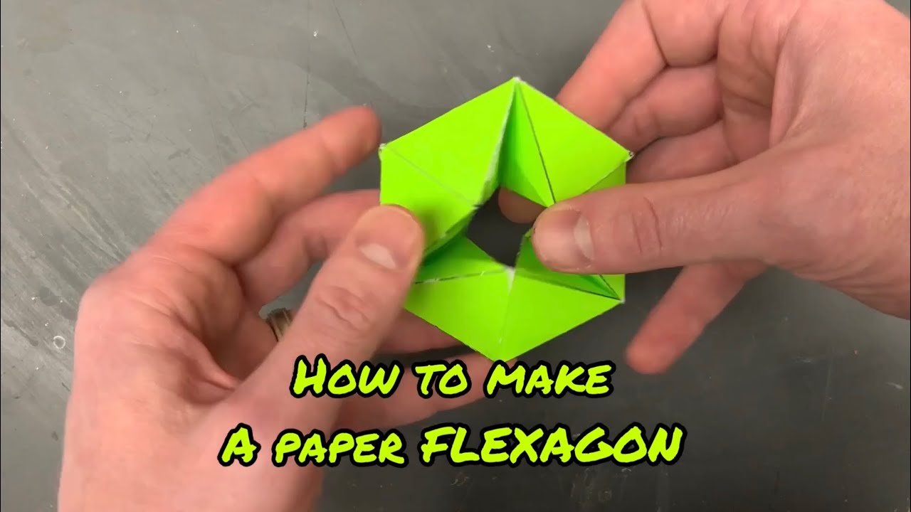 DIY Paper FIDGET toy: How to make a paper FLEXAGON - YouTube