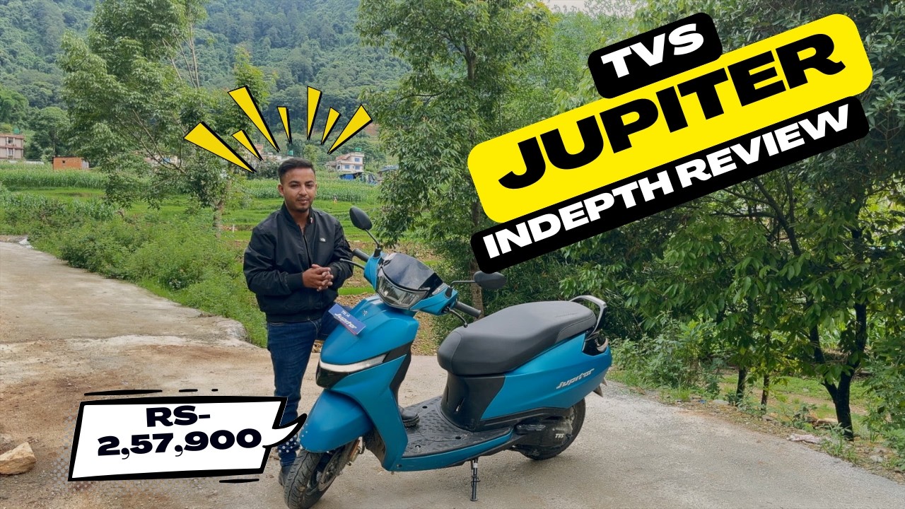 Brand New TVS Jupiter 2025-Ride Review In Nepali | 2ta Helmet atne Seat ...