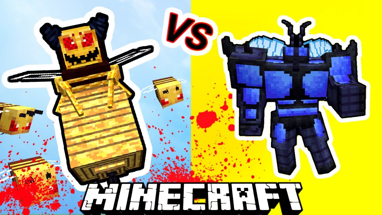 Queen Bee Vs. Warped Mosco in Minecraft - YouTube