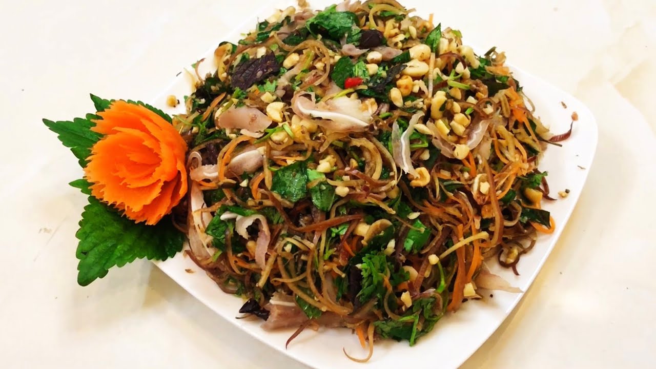 Tai heo nộm hoa chuối _Tai heo nộm hoa chuối ngon lạ miệng - YouTube