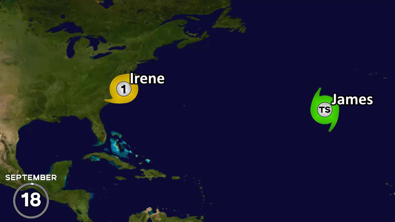 1996 SDAU Atlantic Hurricane Season Animation - YouTube