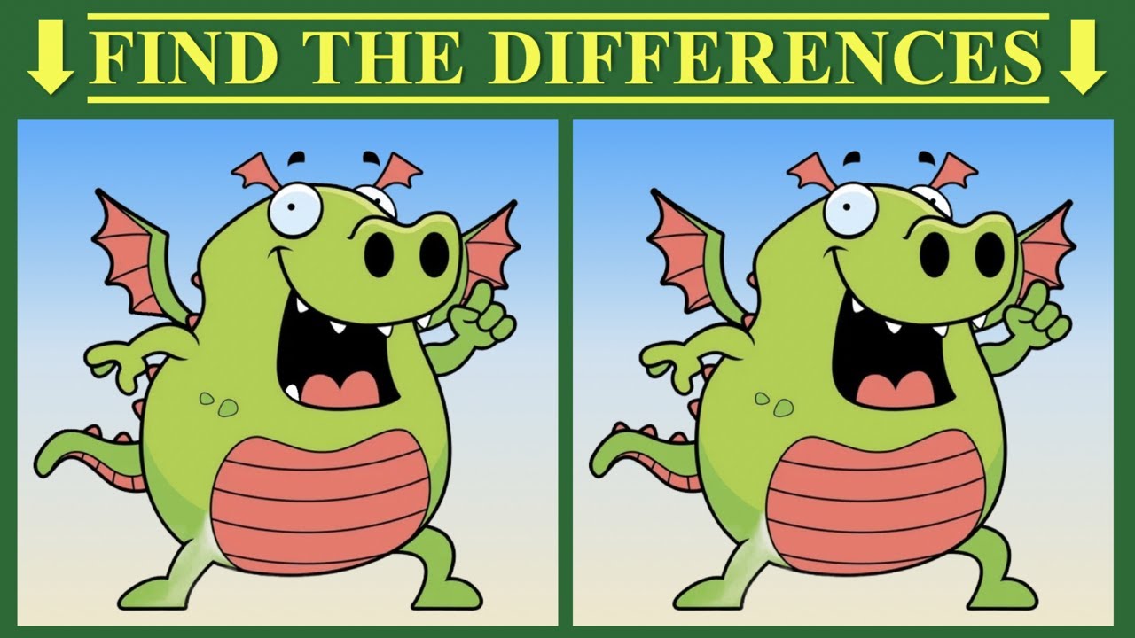 Find 3 Differences Picture Puzzle # 27 - YouTube