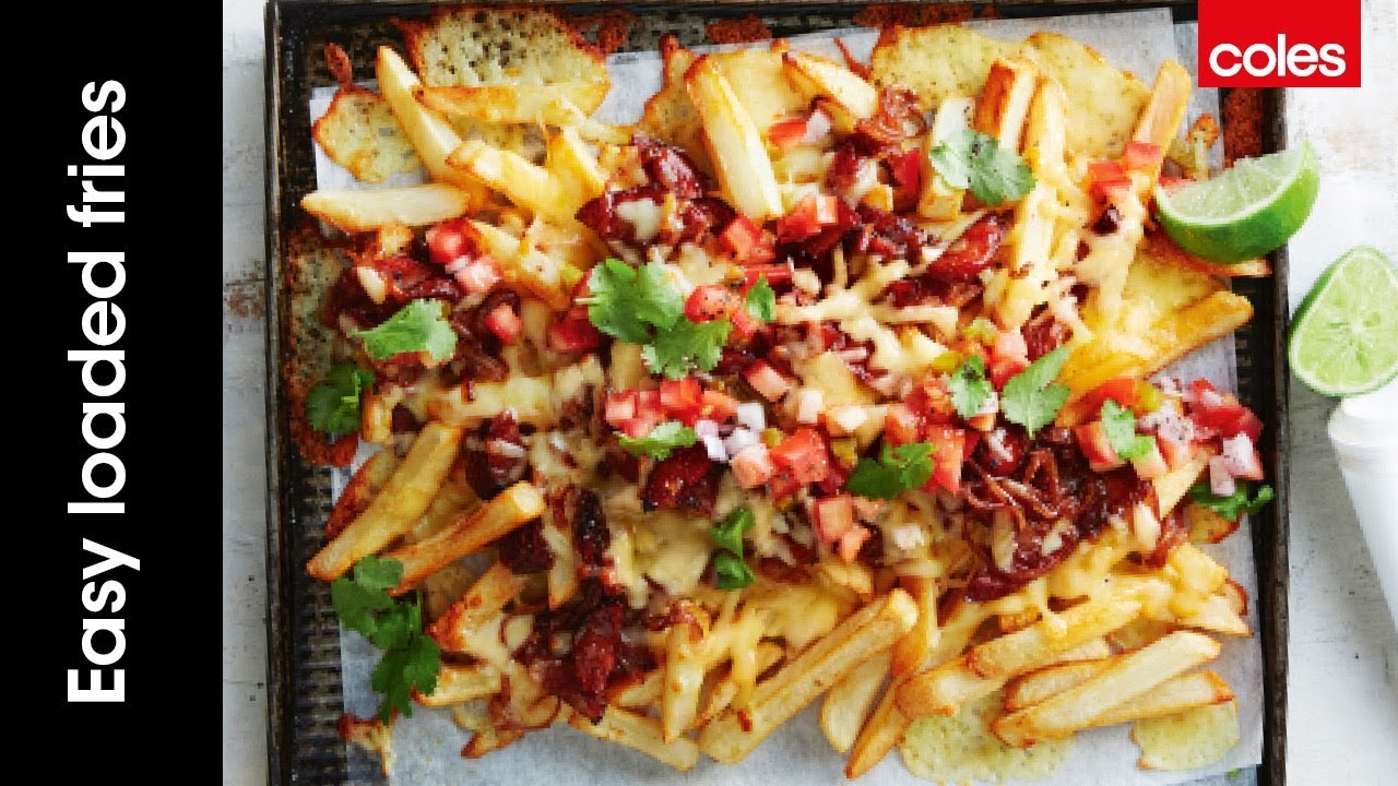 Easy loaded fries - YouTube