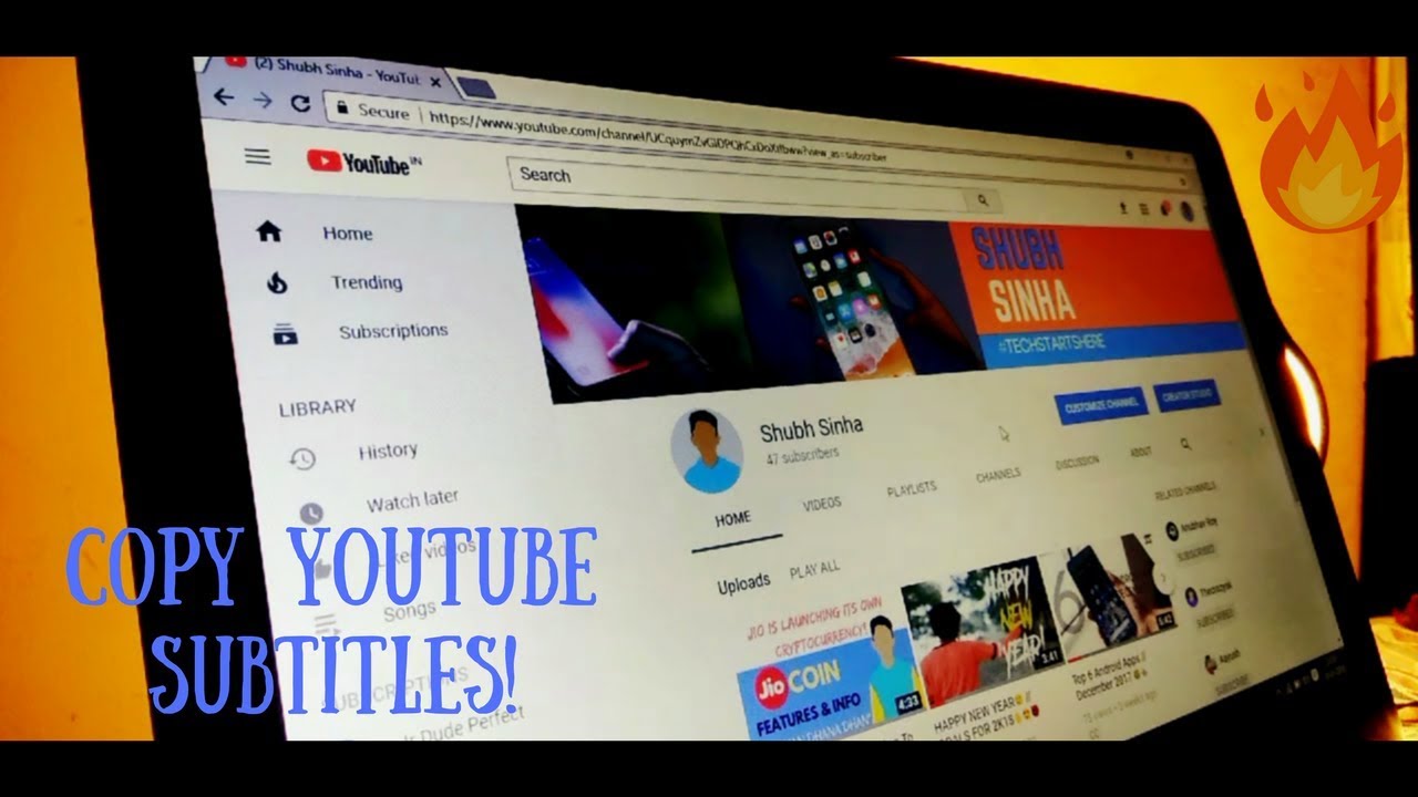 How To Copy YouTube Subtitles Or CC🔥 - YouTube