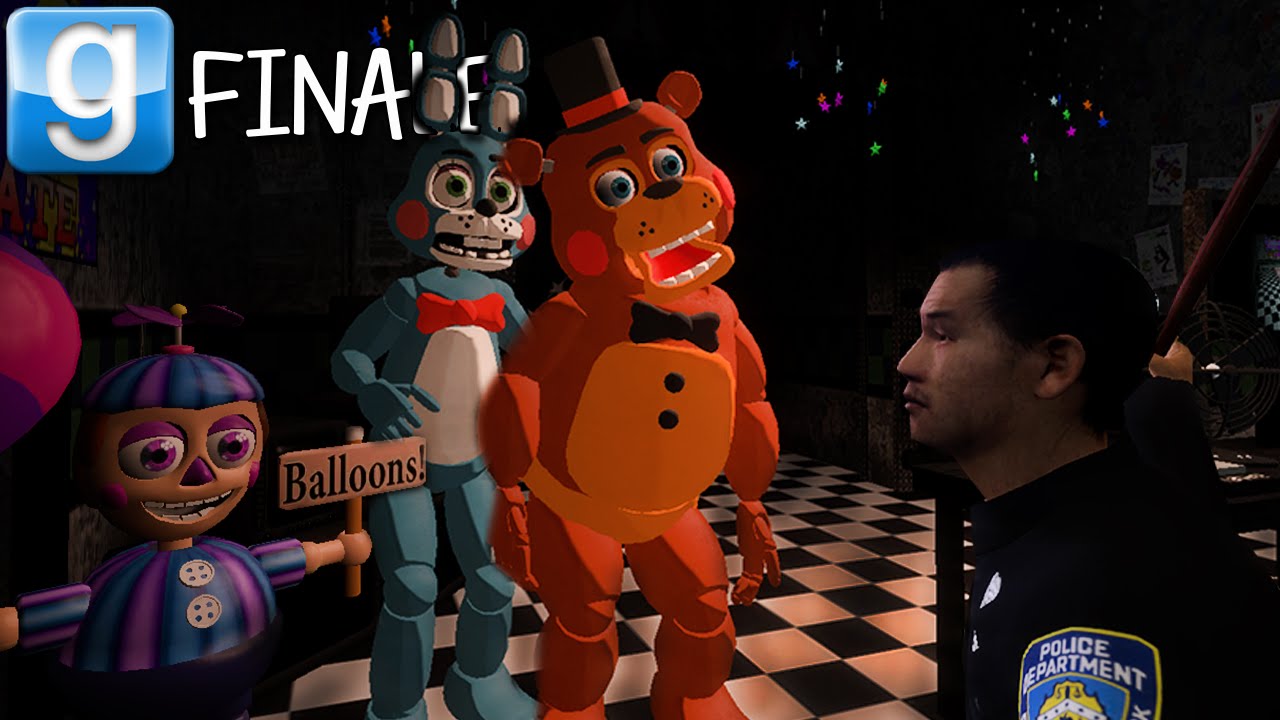 Animatronics vs Security Guard FINAL | Gmod Sandbox Fun - YouTube