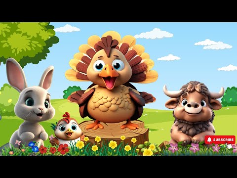 Lovely Animal Sounds: Turkey, Rabbit, Buffalo, Rooster | Music For Relax