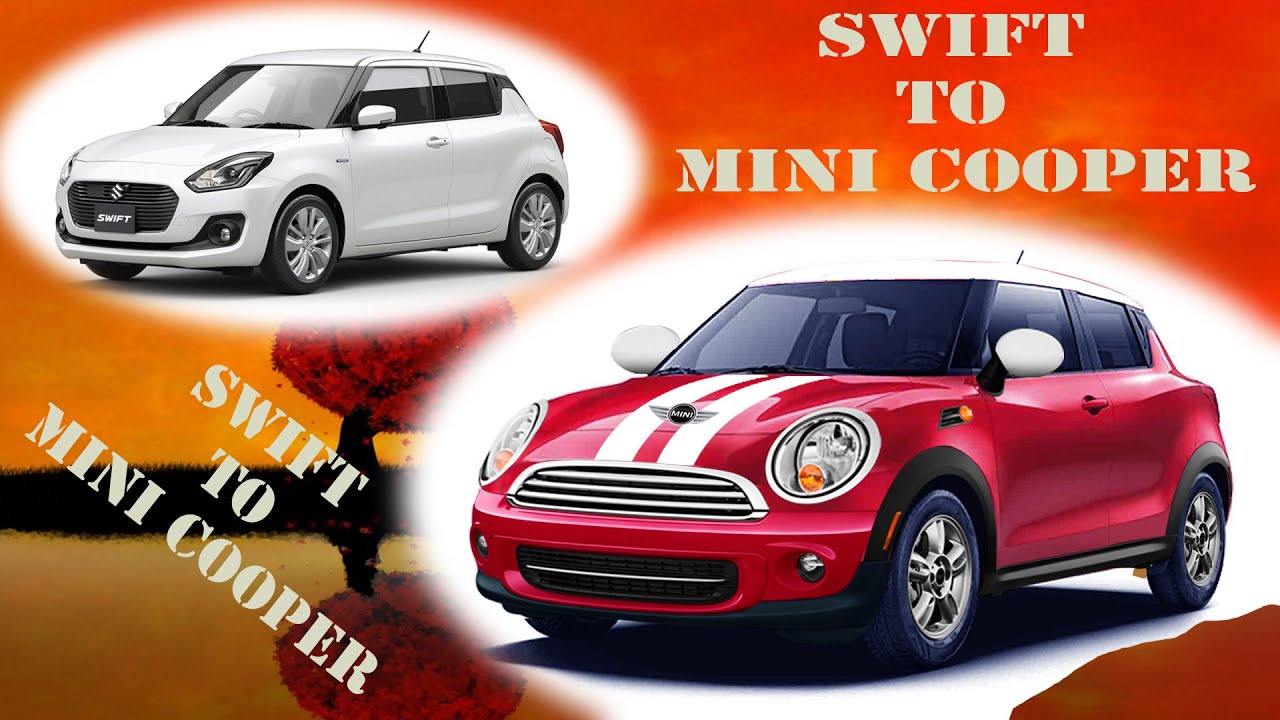 swift convert to mini cooper maruti swift vxi ,,..maruti swift modified ...