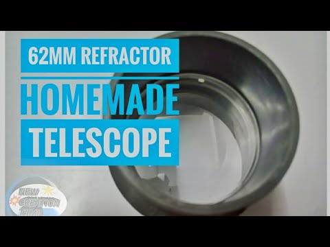 How to make 62mm refractor homemade telescope - YouTube