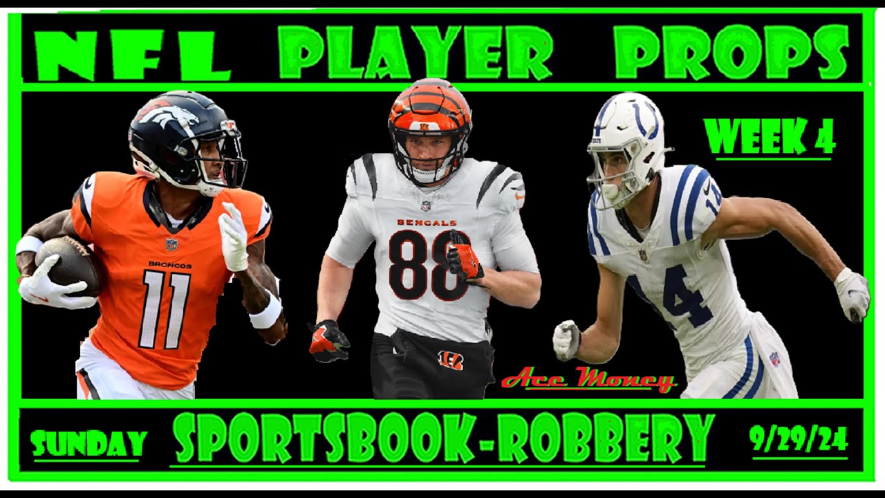 NFL player props Week 4 | NFL player props Today Sunday 9/29/24 | NFL ...