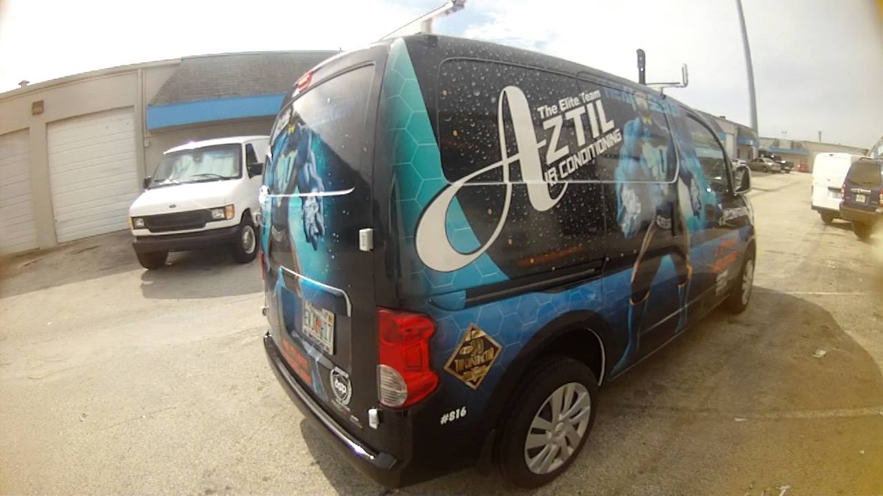 Nissan NV200 Van Car Wrap Boca Raton Florida - YouTube