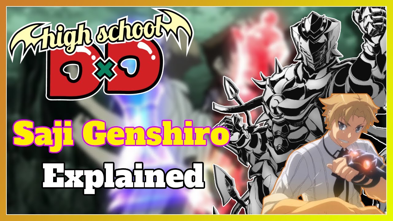 🐉 Who is Saji Genshiro from Highschool DxD? The Dragon King of Darkness ...