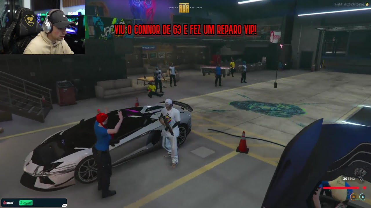 VIU O CONNOR DE G3 E FEZ UM REPARO VIP! GTA RP CDA - YouTube