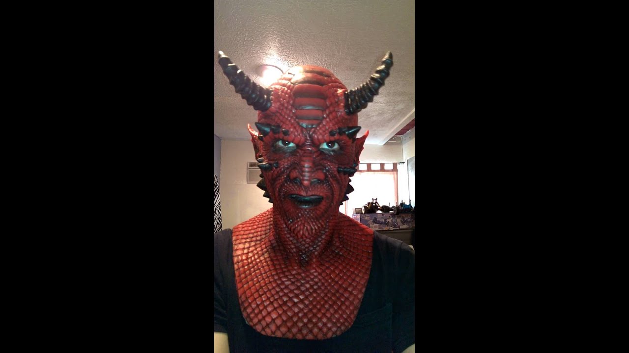 CFX Belial Demon Silicone Mask - YouTube