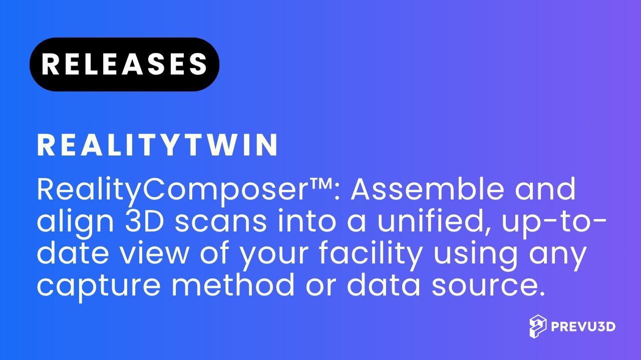 RealityComposer™ – Align 3D Scans into a Visual Twin | Prevu3D - YouTube