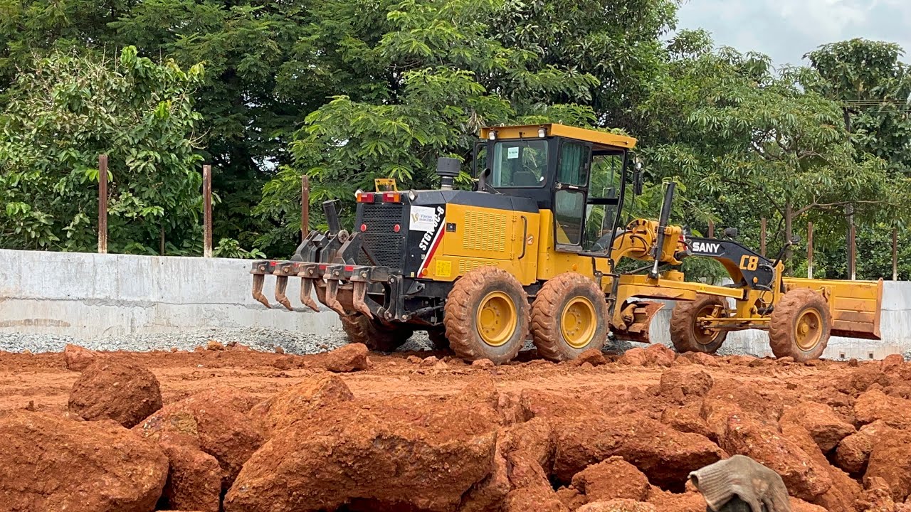Sany Motor Grader Working Video | Jcb video - YouTube