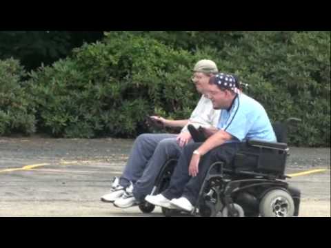 Wheelchair Drag Race & Victory Dance - YouTube