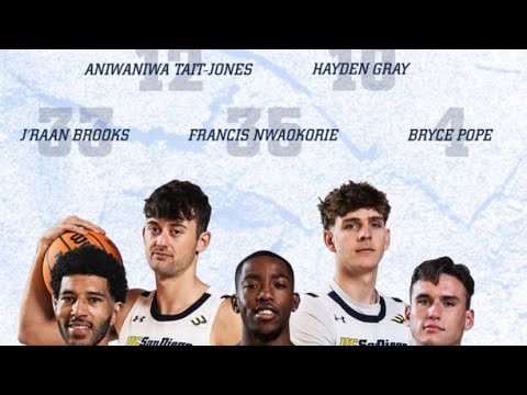 Aniwaniwa Tait-Jones 14,10,9 UCSD vs Denver 6 Nov 2023 - YouTube