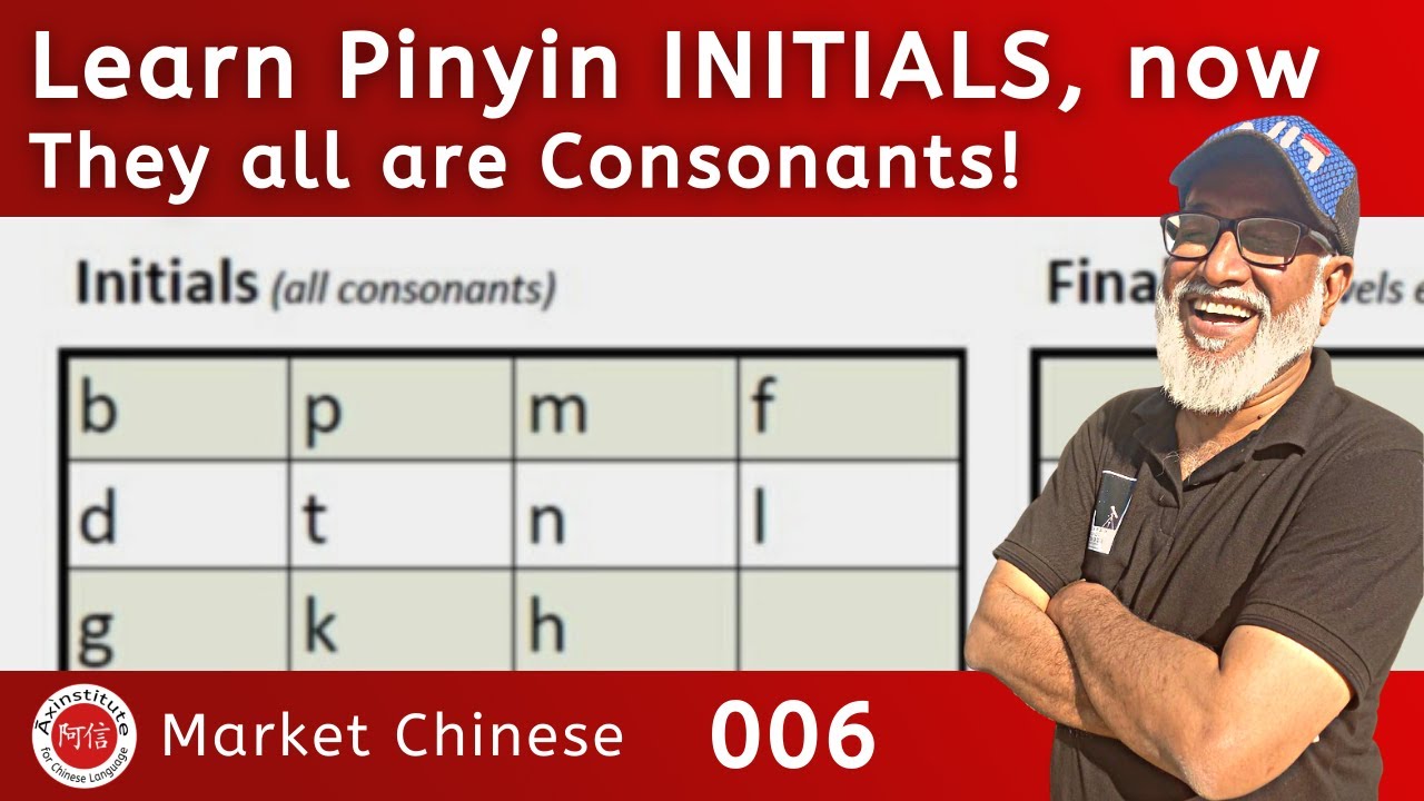006- Learn Pinyin INITIALS | Consonants | 1st element of Chinese ...