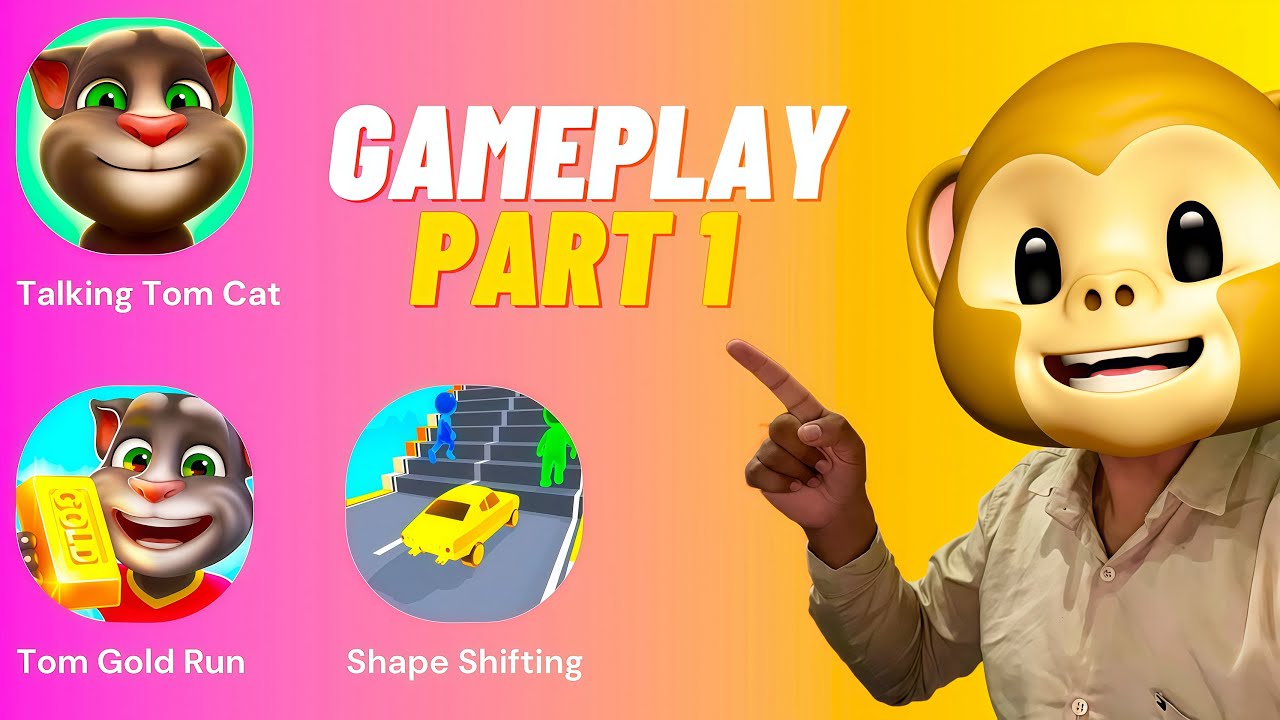 Talking tom cat | Tom Gold Run | Shape Shifting Gameplay Video [Part 1 ...