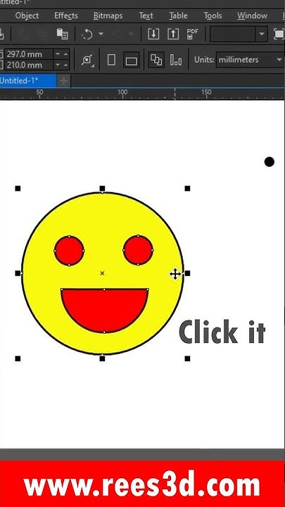 How to Trim Objects in CorelDRAW #shorts #rees3d #graphicdesign #coreldraw - YouTube