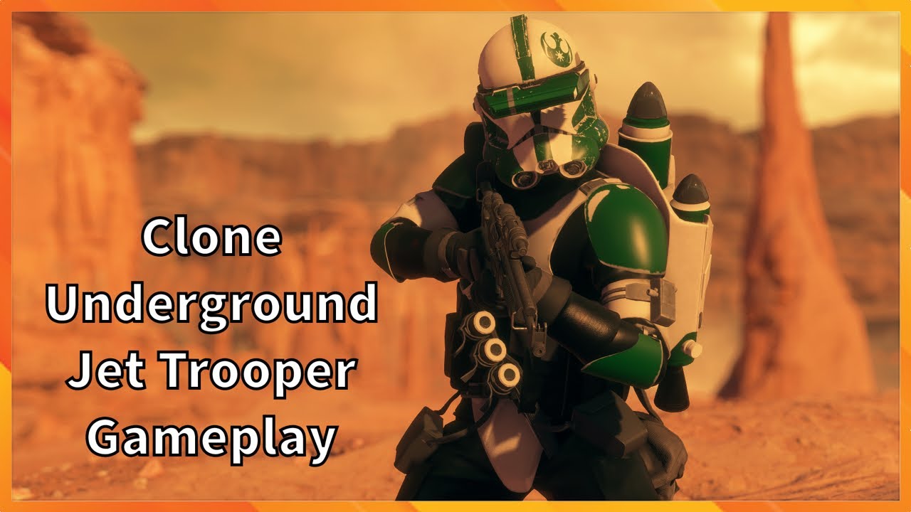 Clone Underground Jet Trooper Gameplay Star Wars Battlefront 2 - YouTube