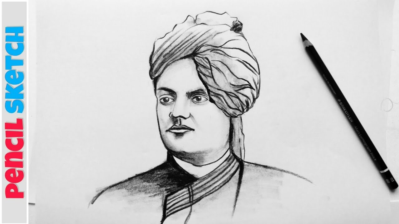 Drawing Swami Vivekananda ( Swami VIVEKANANDA Jayanti ) realistic ...