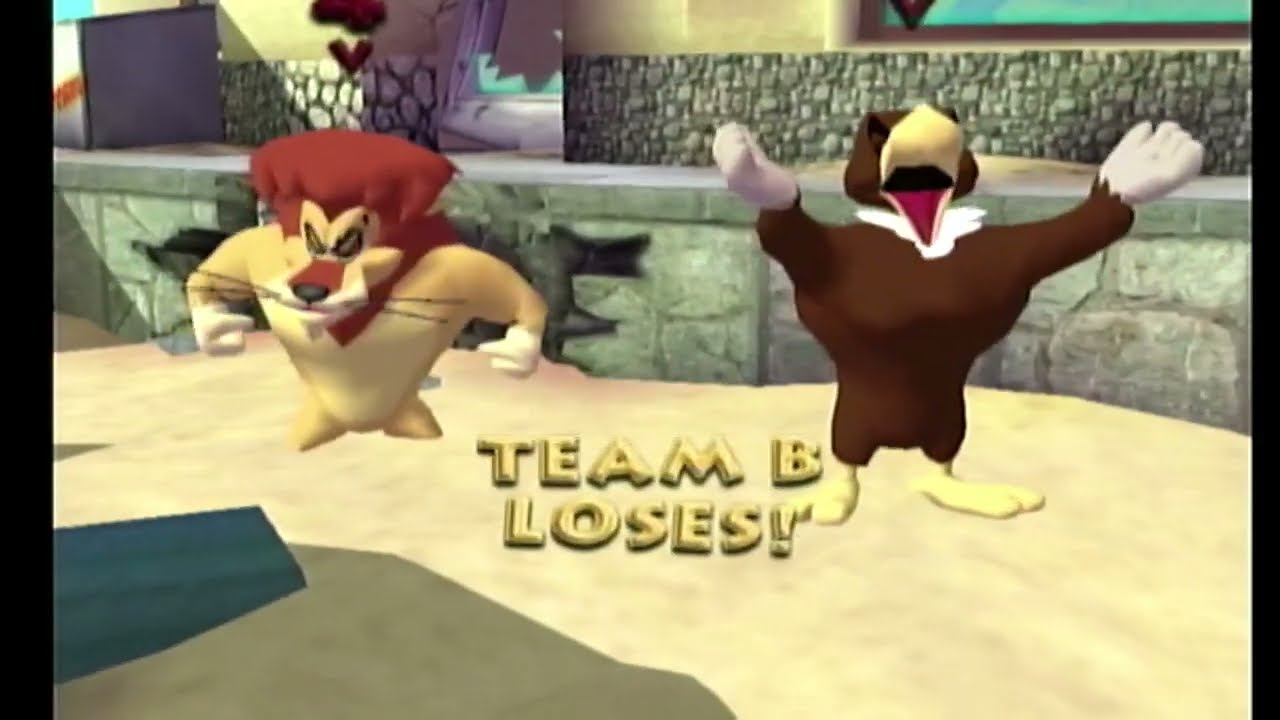 Tom and Jerry War of the Whiskers (2v2): Jerry/Nibbles vs Eagle/Lion ...