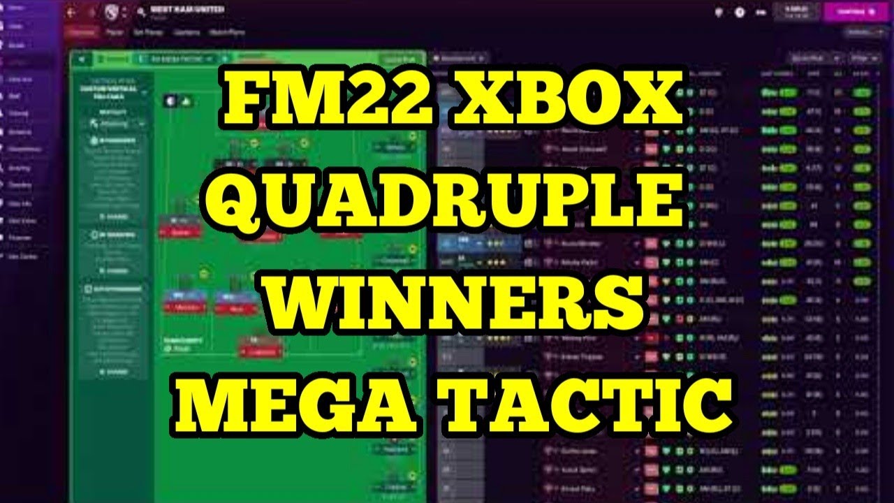 FM22 XBOX | WON QUADRUPLE with WEST HAM using MEGA TACTIC - YouTube