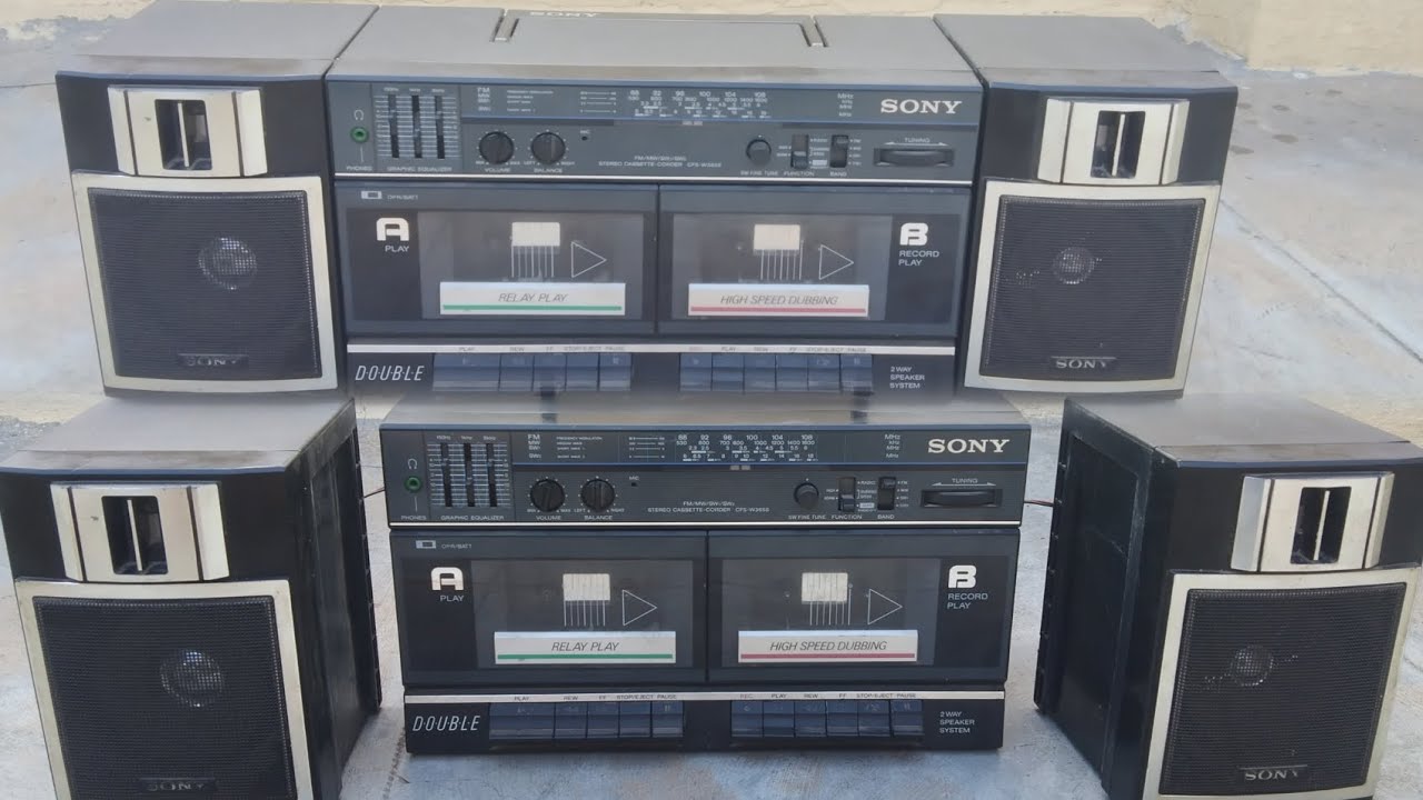 #boombox #sony double cassette taperecorder model number CFS-W365S # ...