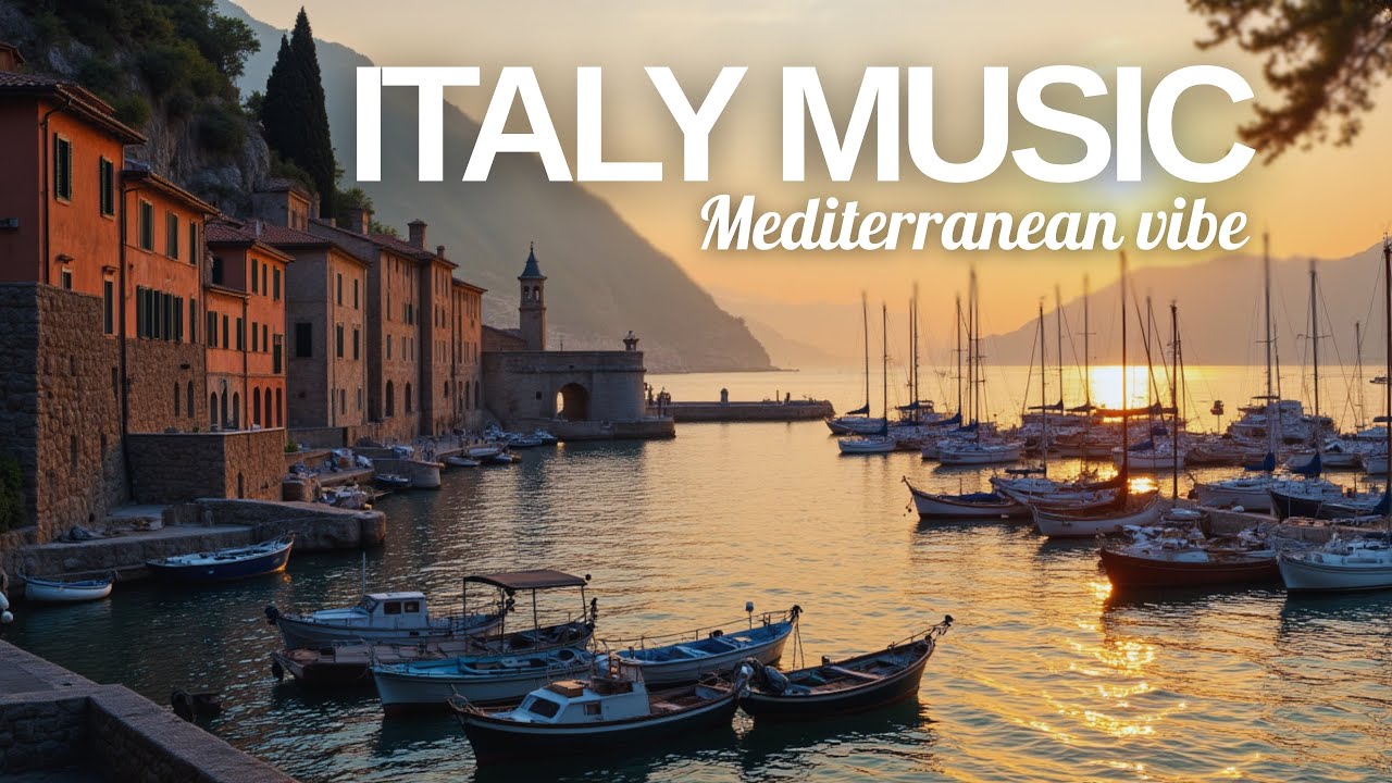 🎶 Italian Acoustic & Mediterranean Sounds 🎶 | Serene 3+ Hours Amalfi ...