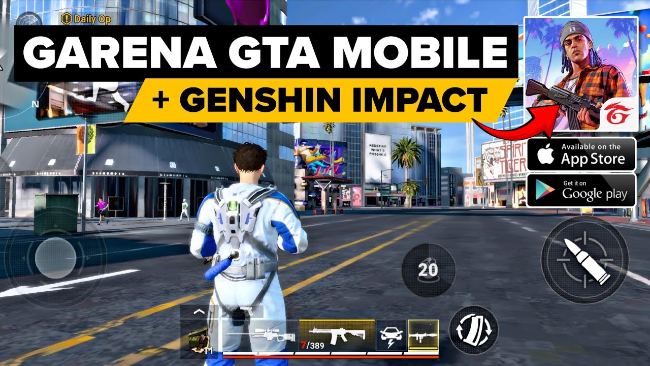 GAME GTA MOBILE GARENA RASA GENSHIN IMPACT! FREE CITY Android/iOS - YouTube