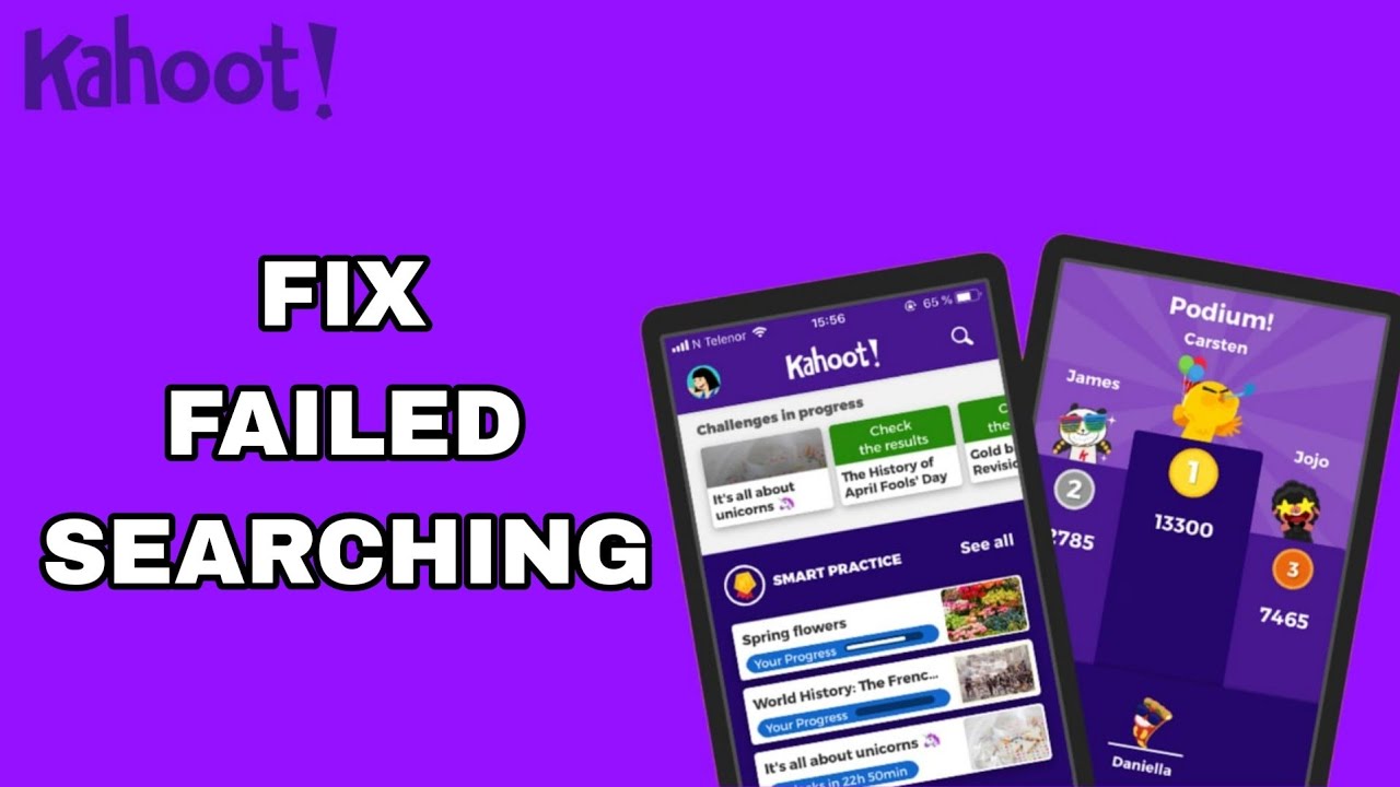 How To Fix And Solve Failed Searching On Kahoot App | Final Solution ...