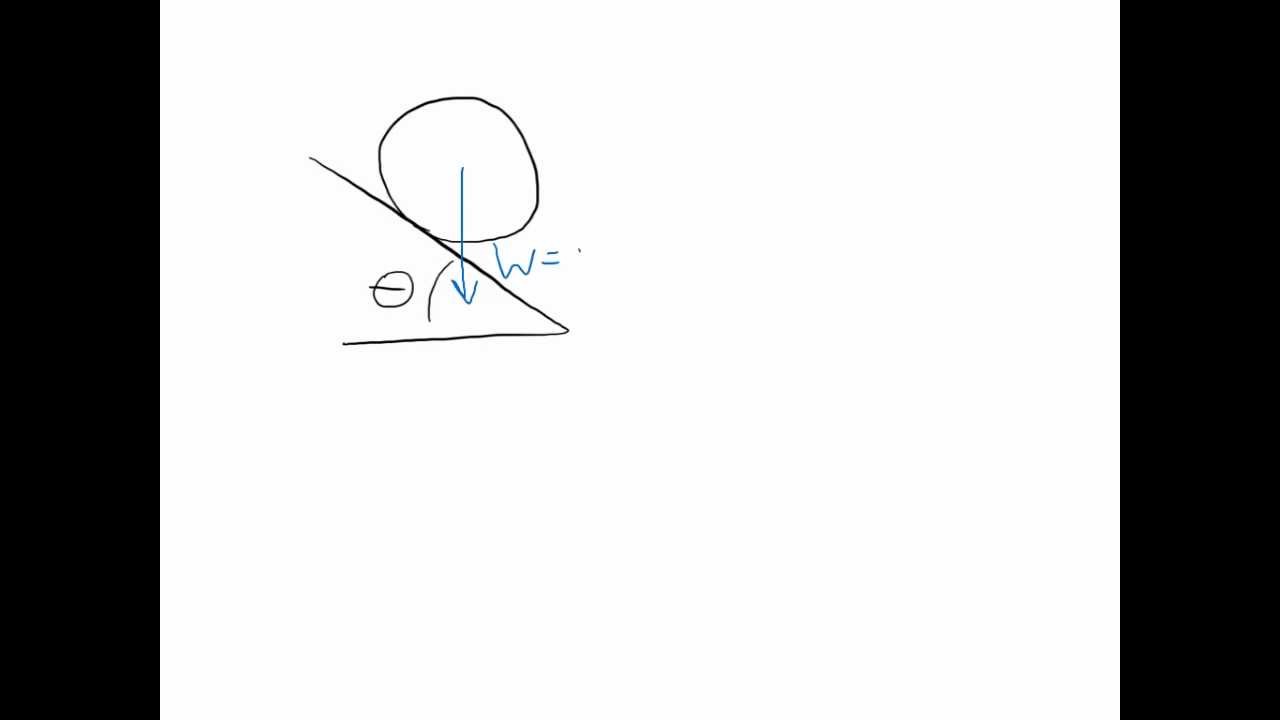 Ball rolling down an incline - YouTube
