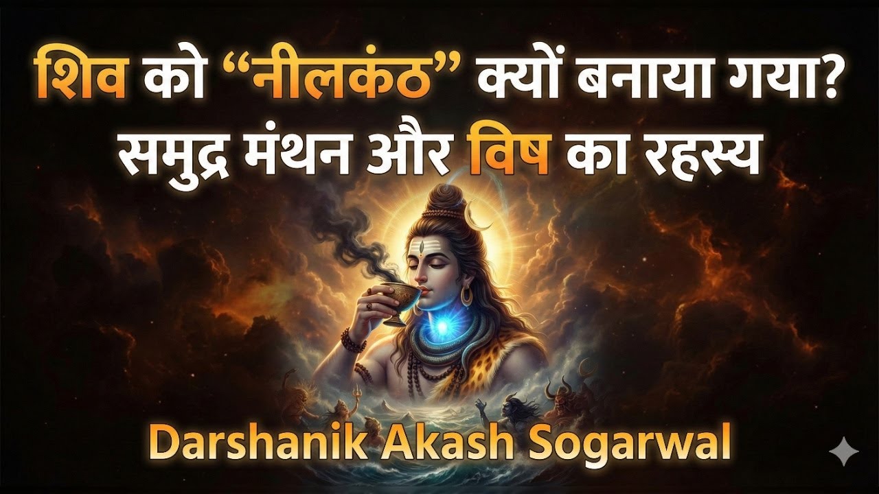 EP-8 : शिव को "नीलकंठ" क्यों बनाया गया? | Darshnik Akash Sogarwal ...
