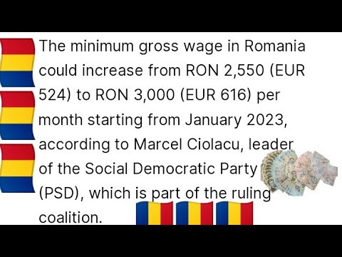 Good news Romania increasing workers salary (wage)from 2023 1st January ...