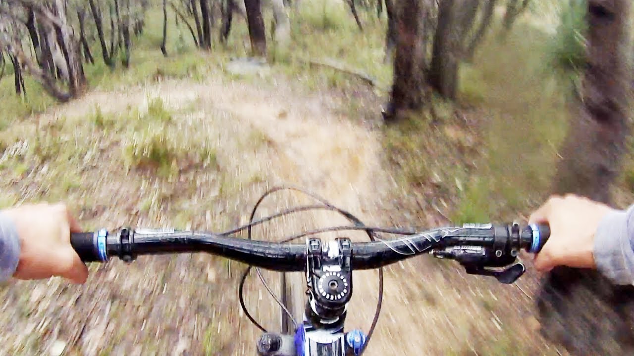 Riding Fun MTB Trails In The Rain - Anglesea Mountain Bike Trails - YouTube