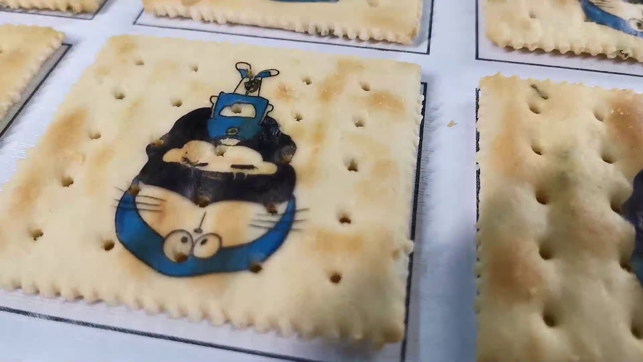 Edible Food Printer - Cookies Printer Biscuit Printing Machine - YouTube