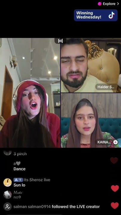 Haider shah live with kainat Qureshi 💕 ️ #like #share #vlog #subscribe ...