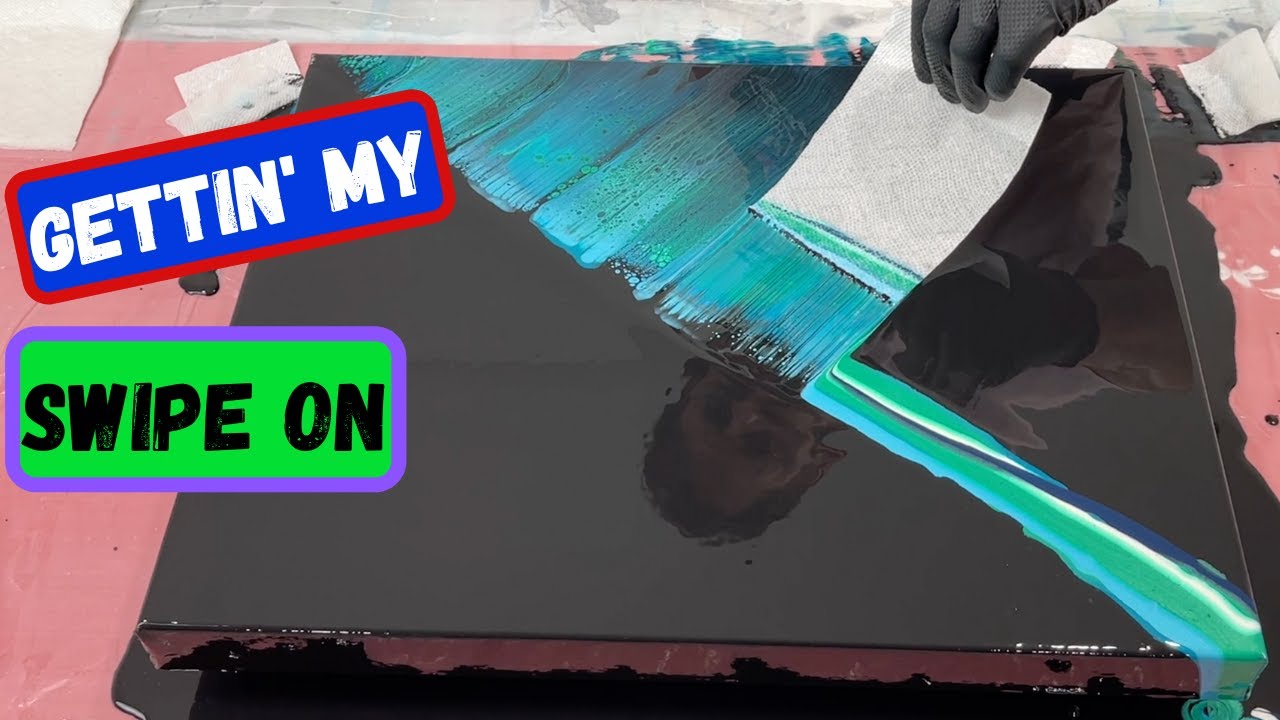 Acrylic Swipe~Diagonal Swiping~Acrylic Pour Painting~116 - YouTube
