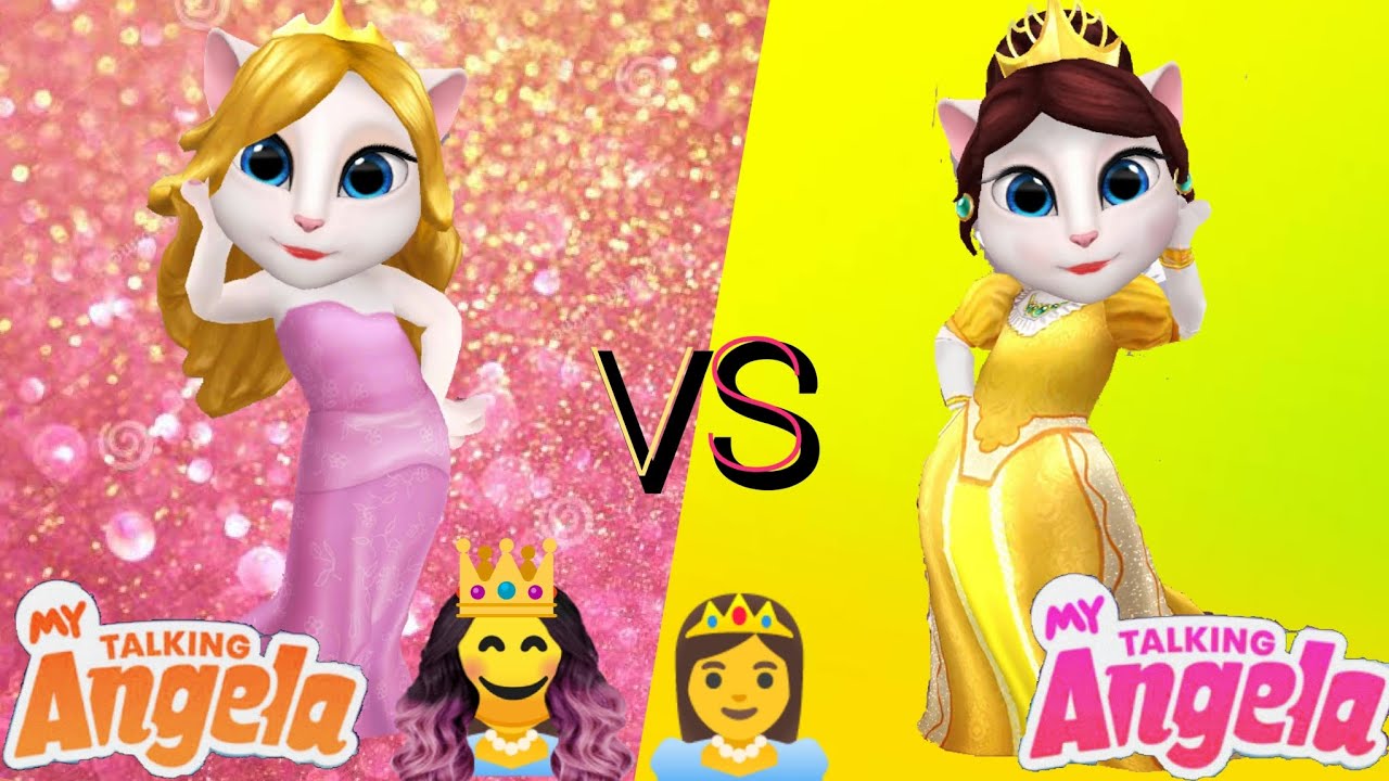 My Talking Angela Queen Vs Princess dance💃🩰 Challenge - YouTube