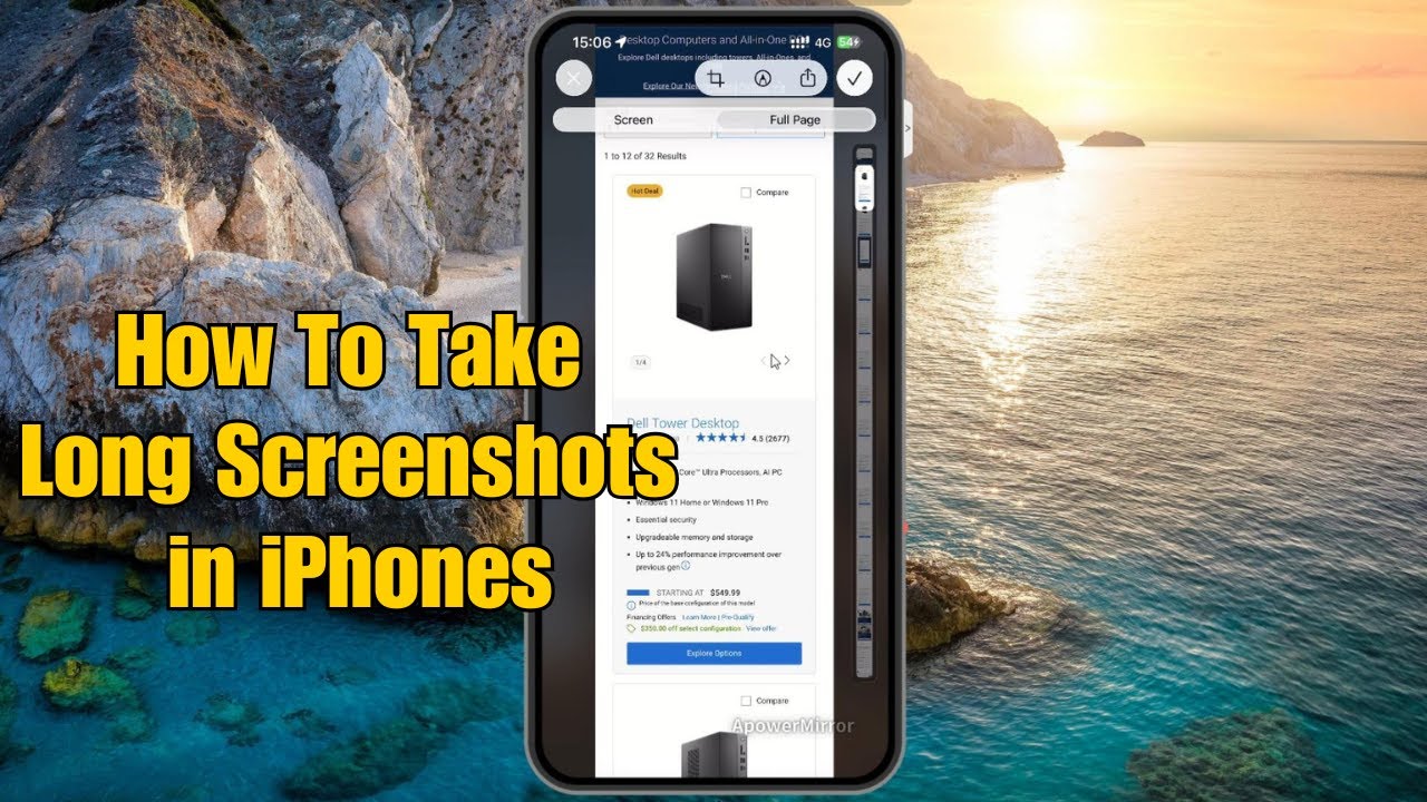 How to Take Long Screenshots on iPhone (iOS 26.2) - YouTube