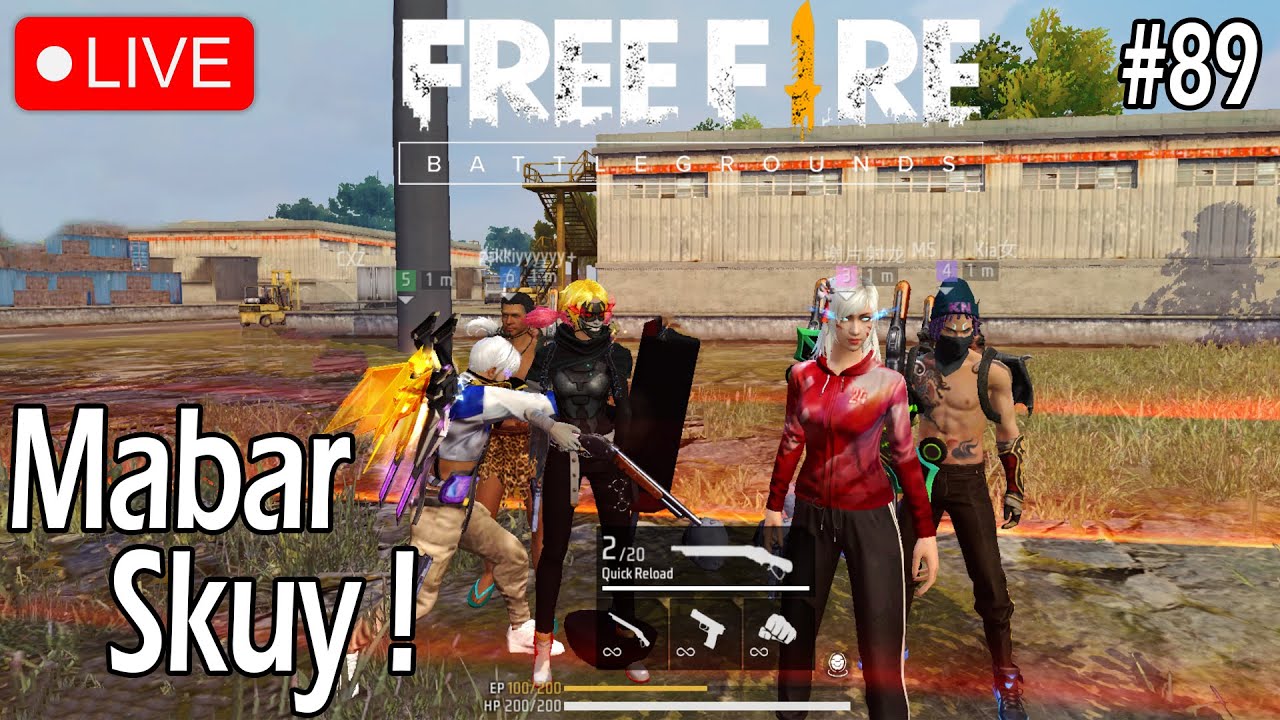 [ LIVE MABAR FF ] DICARI PLAYER FF YANG SUKA JOIN MABAR FREE FIRE ...