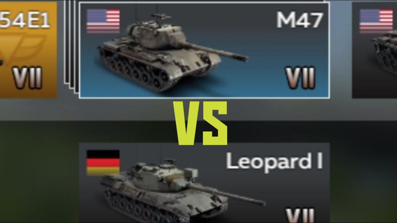 M47 vs Leopard 1 which is better?- WAR THUNDER MOBILE - YouTube